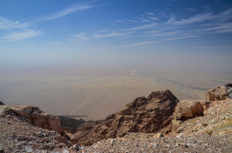 View on the Desert from a High View Point Stock Image - Image of space ...