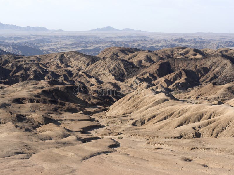 View of Desert Landscape Moon Landscape Namibia Stock Image - Image of ...