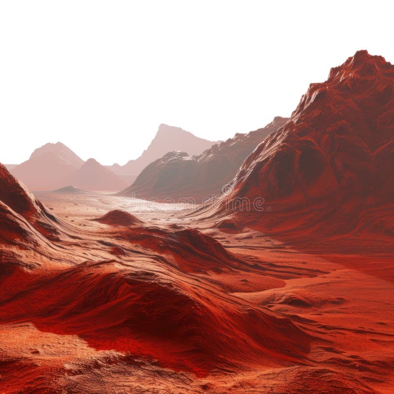 A View of a Desert with Mountains Visible on the Horizon Stock Photo ...