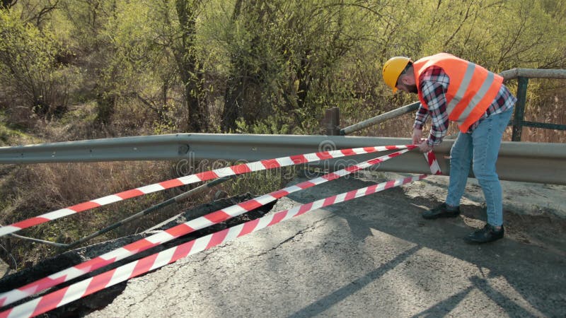 View of the Destroyed Road Bridge As Consequences a Natural Disaster ...