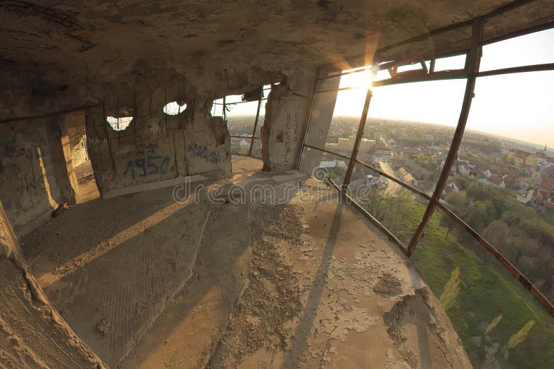 View from Destroyed Water Tower. Stock Photo - Image of outdoor, tower ...
