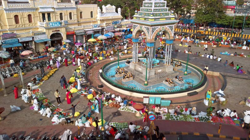 View of Devaraja Market in Mysore. Stock Footage - Video of india ...