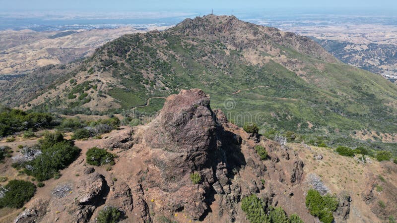 View of Devils Pulpit Mount Diablo Mountain Range, with the Peak ...