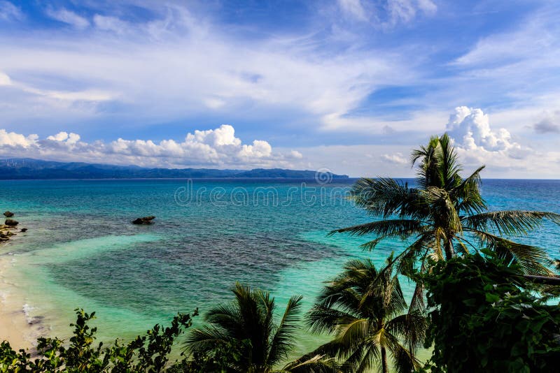 View of Diniwid Beach, Boracay Island, Philippines Stock Photo - Image ...