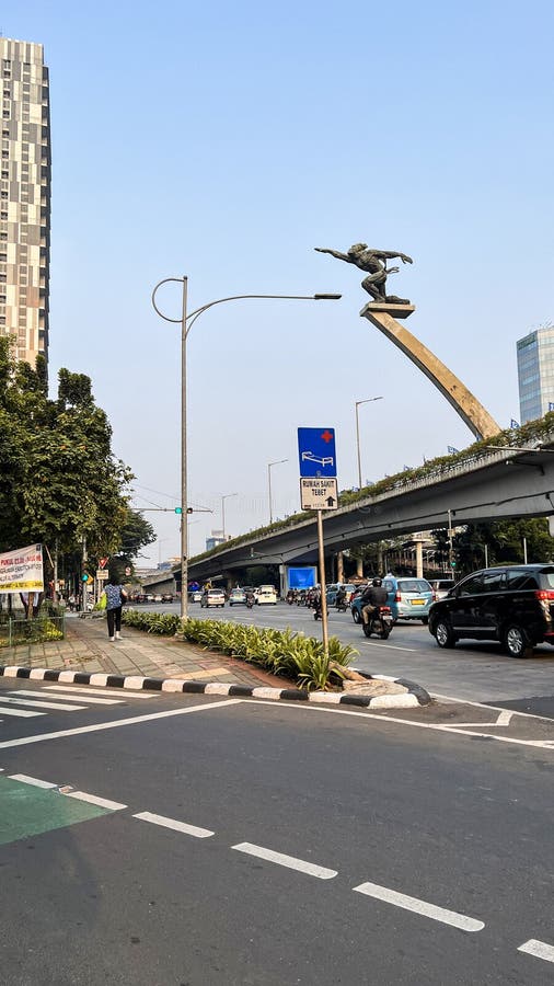 View of the Dirgantara Statue Monument or Better Known As the Pancoran ...