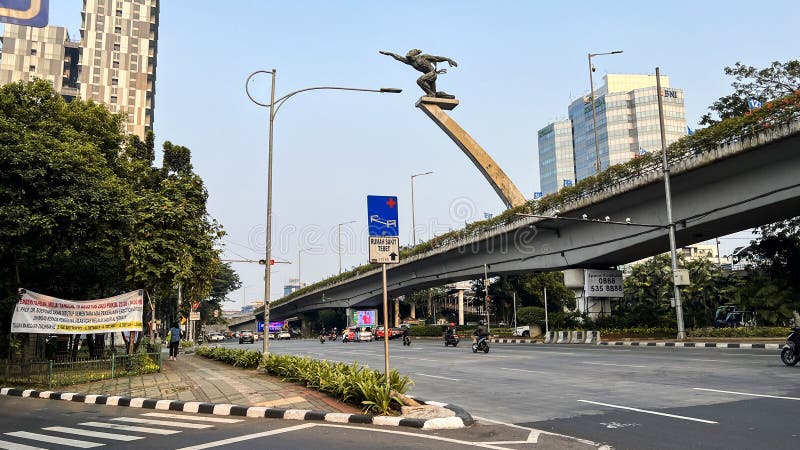 View of the Dirgantara Statue Monument or Better Known As the Pancoran ...