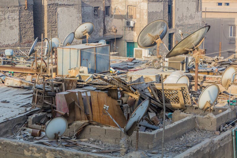 View of Dirty Roofs in Cairo, Egy Stock Image - Image of dirty, egypt ...
