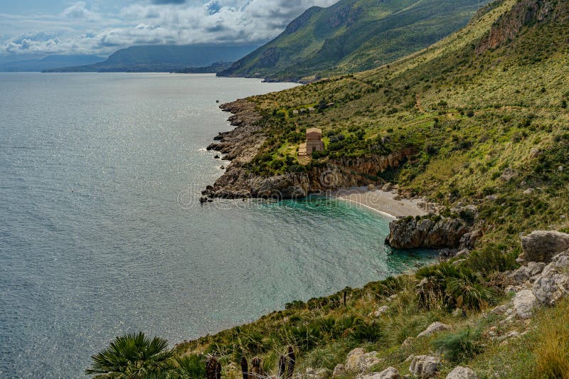 View of Distant Beaches and in the Background High Rocks with Mountains ...