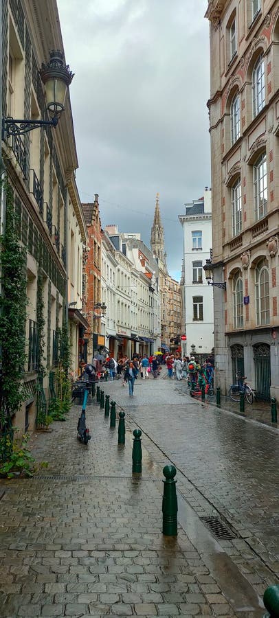 The Beautiful City of Brussels Editorial Stock Photo - Image of house ...