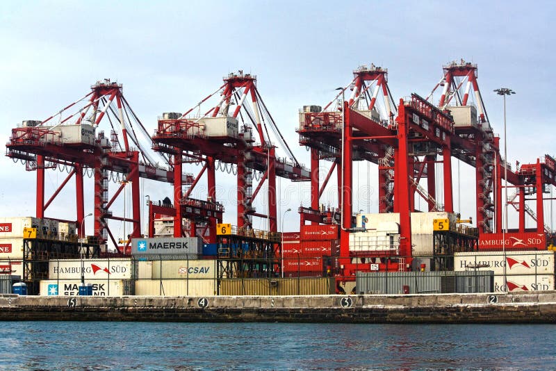 View of Dock and Containers in the Port of Callao Editorial Stock Image ...