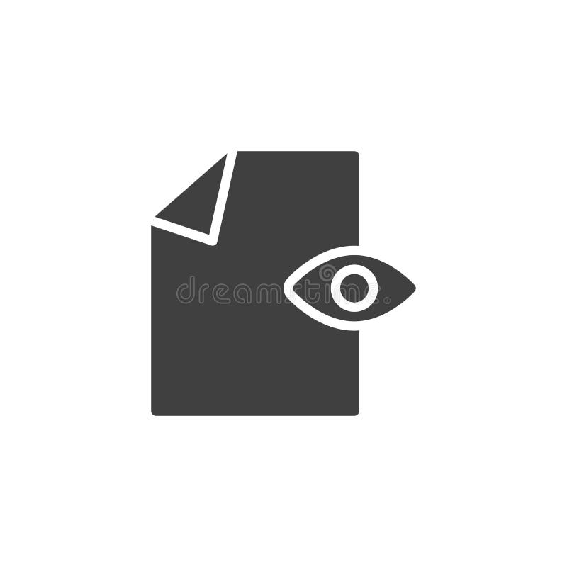 View Document Icon. Open File Sign. Vector Stock Vector - Illustration ...