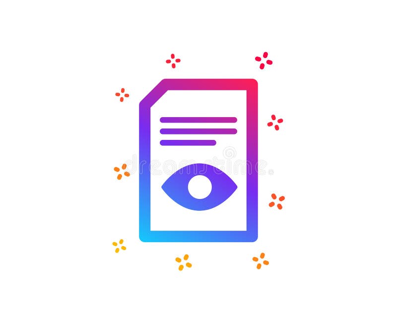 View Document Icon. Open File Sign. Vector Stock Vector - Illustration ...