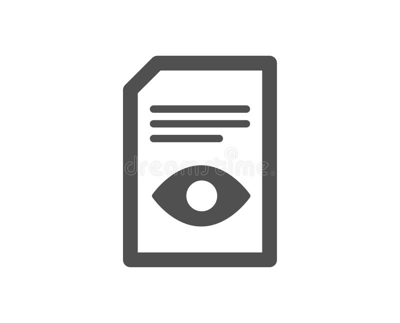 View Document Icon. Open File Sign. Vector Stock Vector - Illustration ...