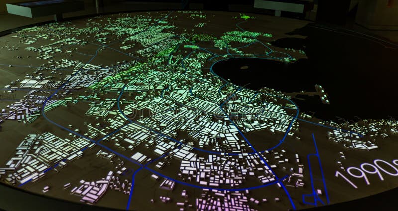View of Doha City Development Kept for Exhibition at National Museum of ...