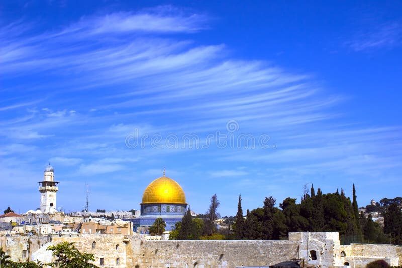 View on Dome of the Rock in Jerusalem, Israel Stock Photo - Image of ...