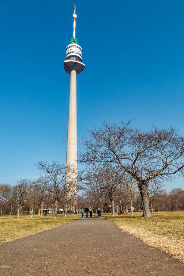 View of the Donauturm Tower in Wien Editorial Stock Image - Image of ...