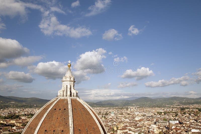 View of Doumo Cathedral Dome and the City of Florence Stock Image ...