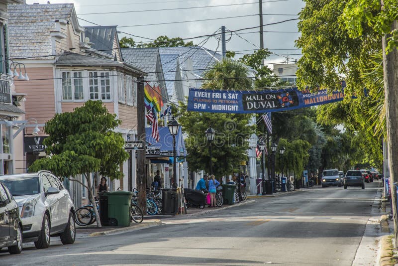 Duval street editorial stock photo. Image of florida - 166260988