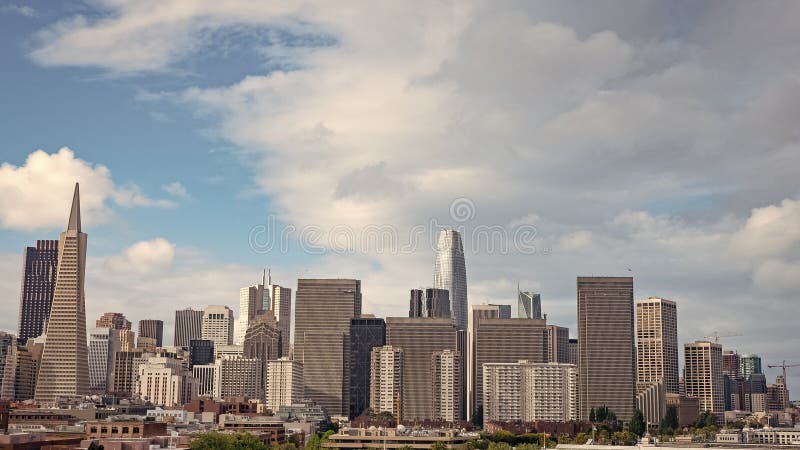 View on Downtown Architecture Building Skyline at Daylight ...