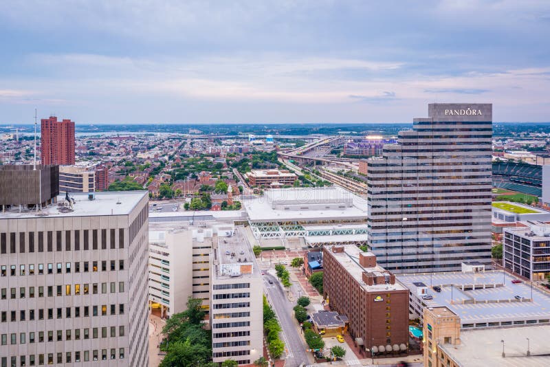 View of Downtown Baltimore, Maryland Editorial Stock Image - Image of ...