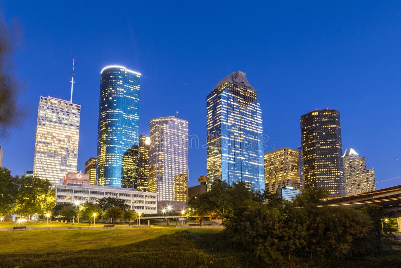Houston Texas Skyline stock photo. Image of financial - 72129096