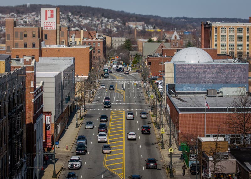 View of Downtown Paterson, New Jersey Editorial Photo - Image of ...