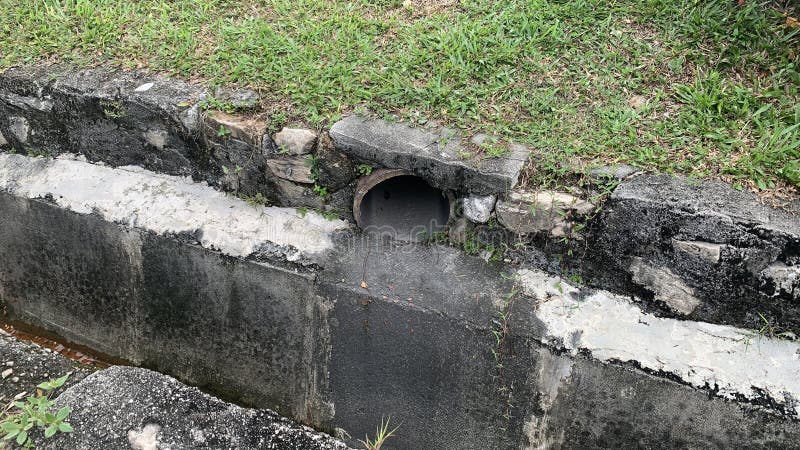 Drain on the Side of the Road for the Purpose of Properly Draining ...