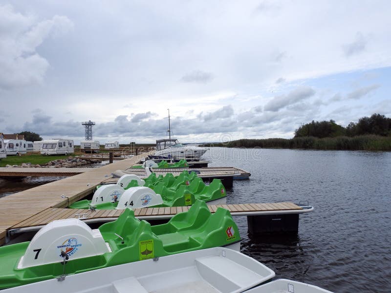 Dreverna Town Marina, Lithuania Editorial Photo - Image of marina, path ...