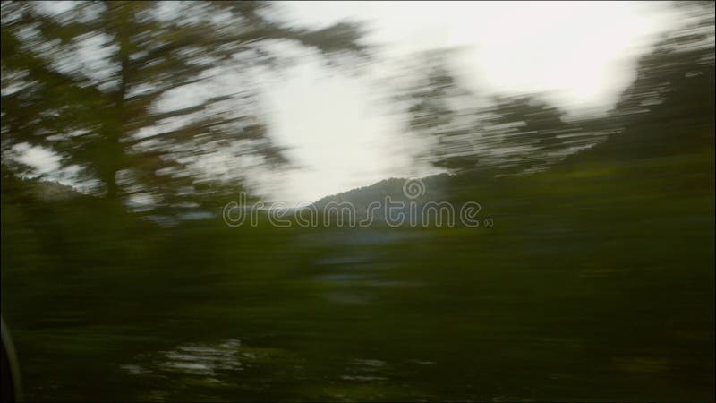 View of Driving a Vehicle Alongside the Beautiful Lake Stock Video ...