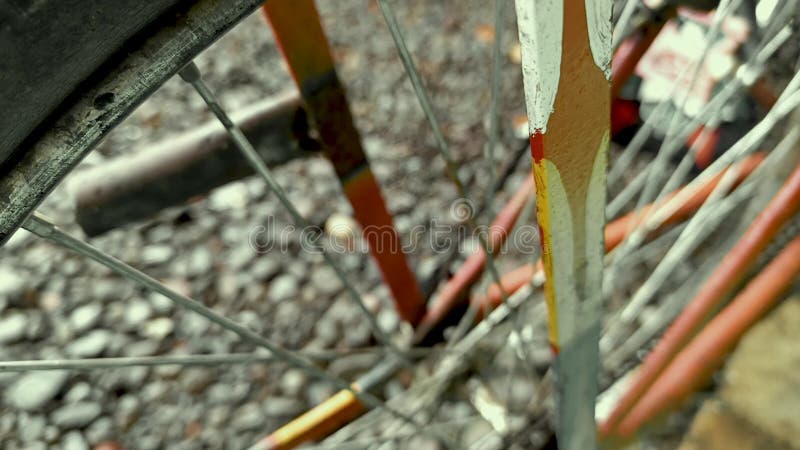 The View of Drizzling Rain in Front of the House Decorated with Rocks ...