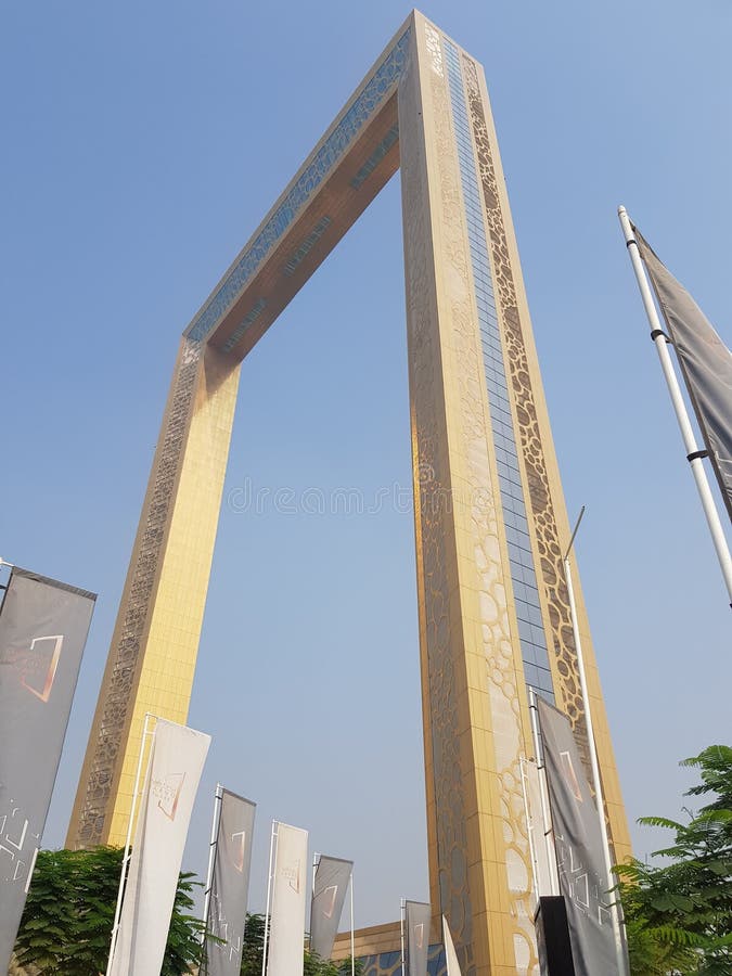 A view of Dubai Frame. editorial photo. Image of view - 204112791