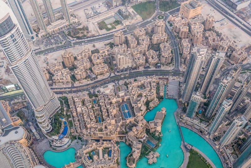 The View of Dubai from the Top Stock Photo - Image of evening, downtown ...