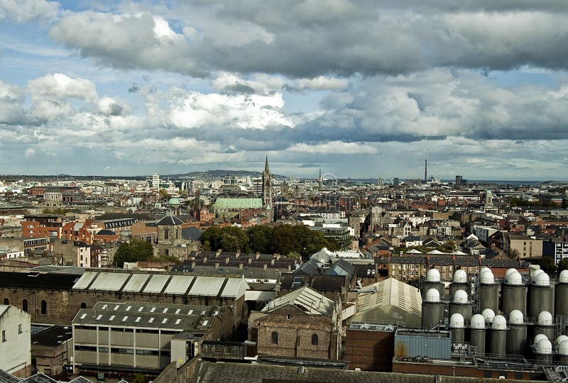 View of Dublin, Ireland stock image. Image of city, factory - 41025997