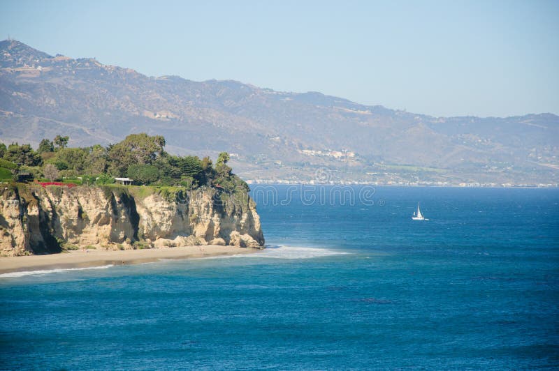 View from Duma Point, Malibu California Stock Image - Image of ...