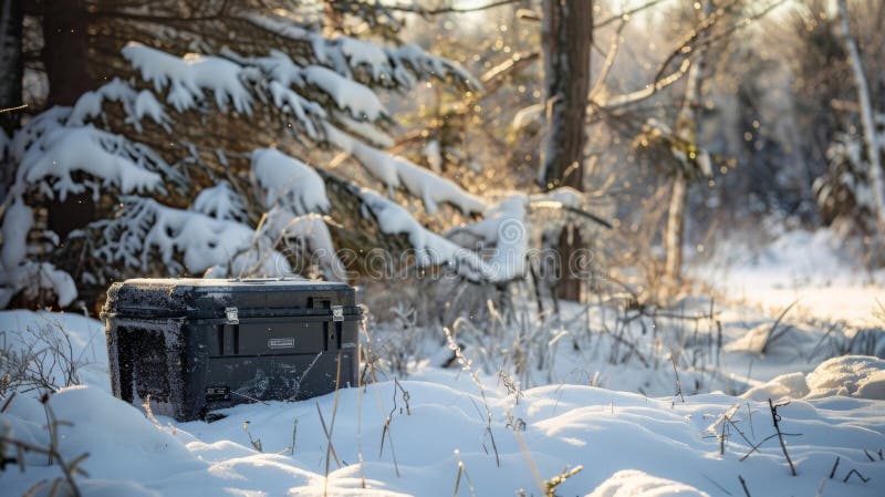 Harsh Winter Landscape Beautiful Snowy Fir Trees Stock Image - Image of ...