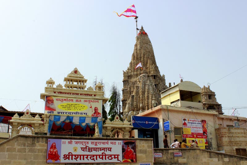 View of Dwarakadheesh Temple. Dwarka, India Editorial Image - Image of ...