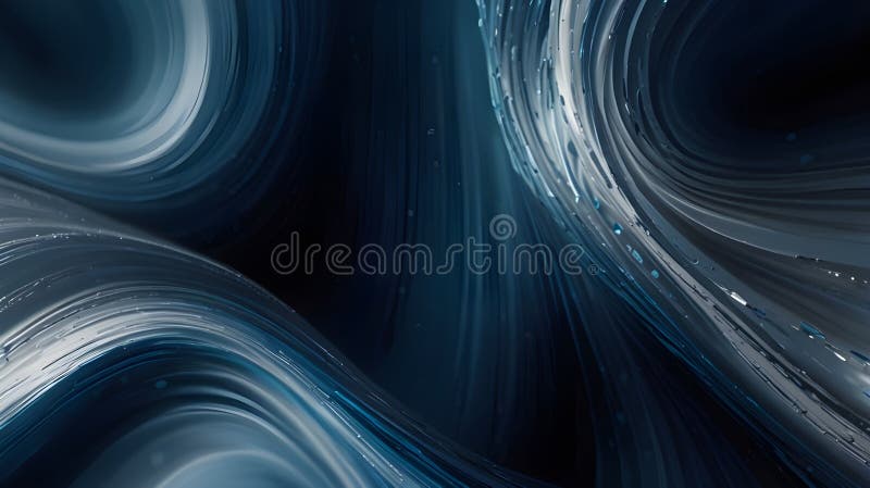 A Dynamic Motion Blur Effect in Layered Cool Tones of Blue and Silver ...