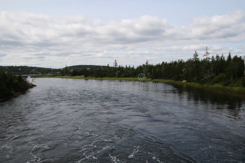 Ripples In The River Flow Through The Rocks. Stock Photo - Image of ...