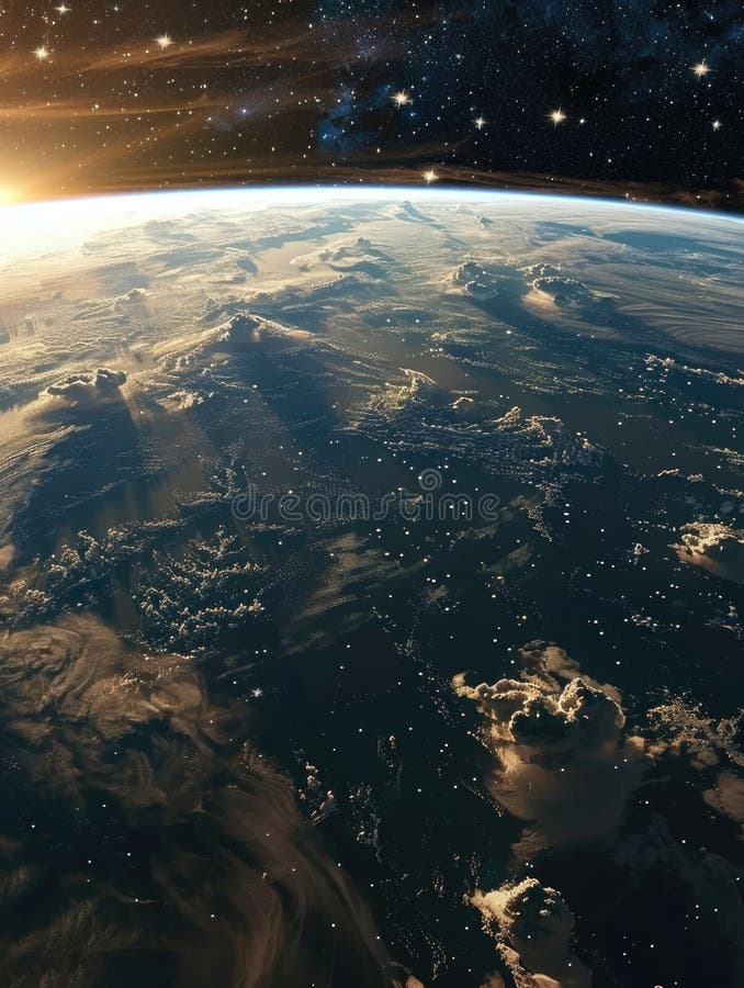 Earth from space station stock photo. Image of travel - 374998678