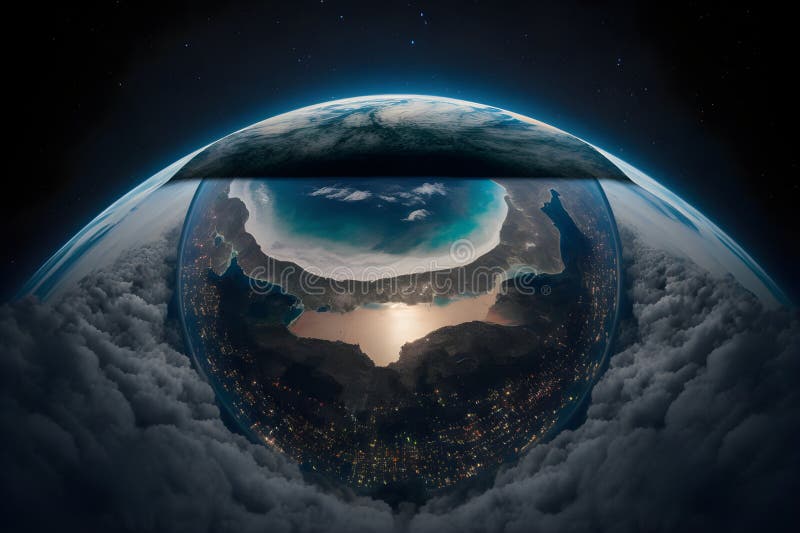 Composition of the Four Natural Elements and Earth. Generative AI ...