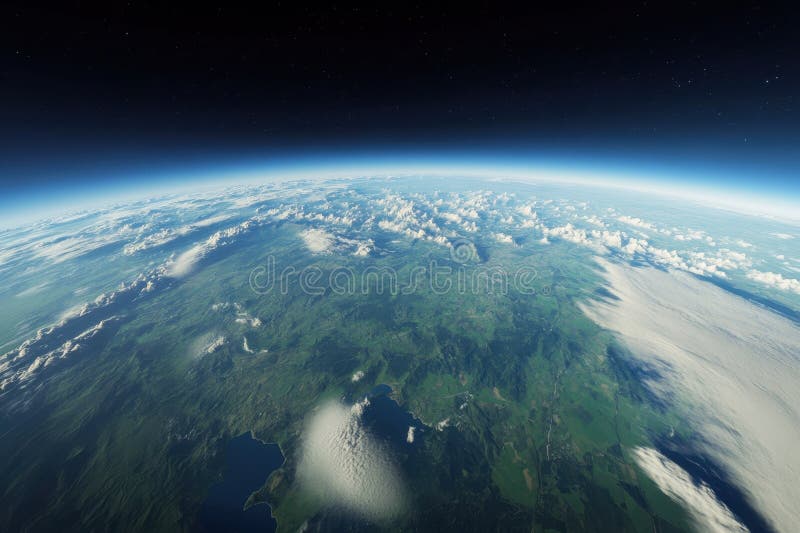 View of Earth from Space Showcasing Clouds and Land during Daylight ...
