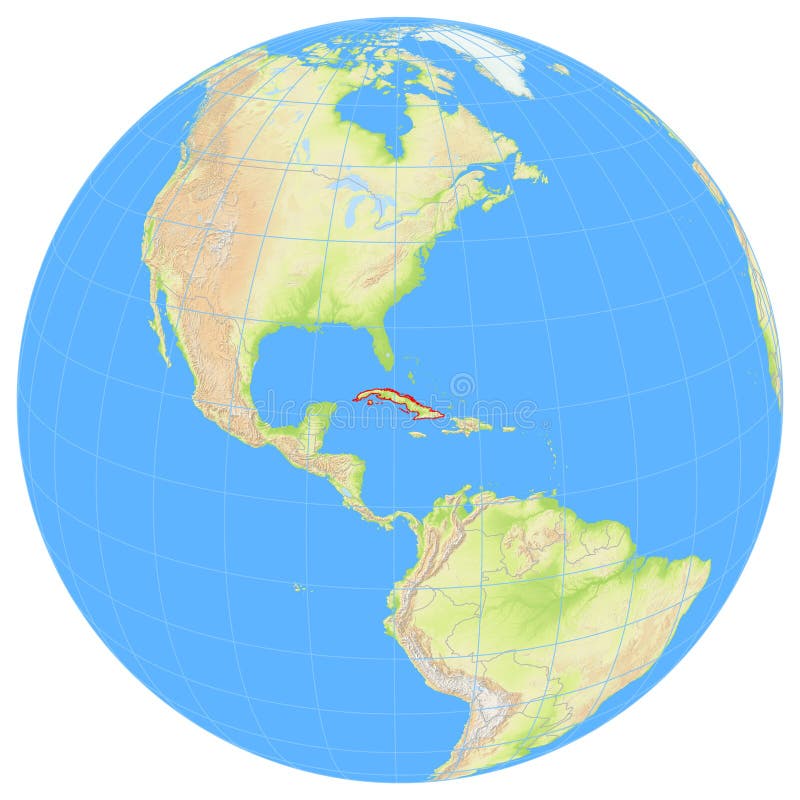 View of the Earth from Space Showing the Location of Cuba Stock ... View of the Earth from Space Showing the Location of Cuba Stock ...