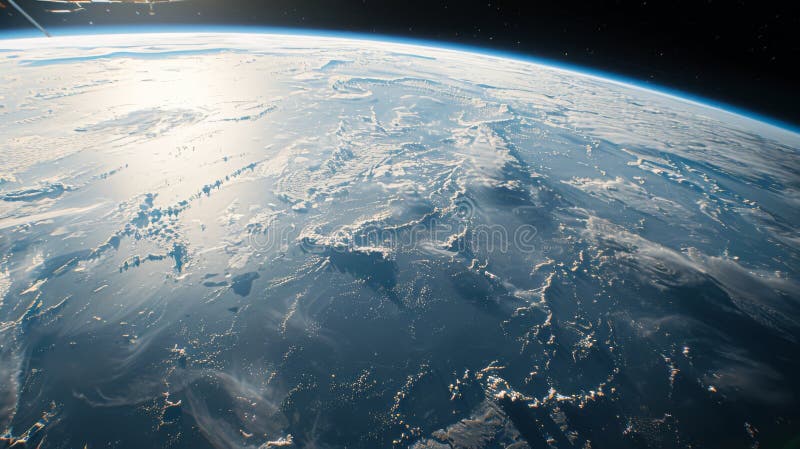 View of Earth from Space Shuttle Stock Photo - Image of satellite, shot ...
