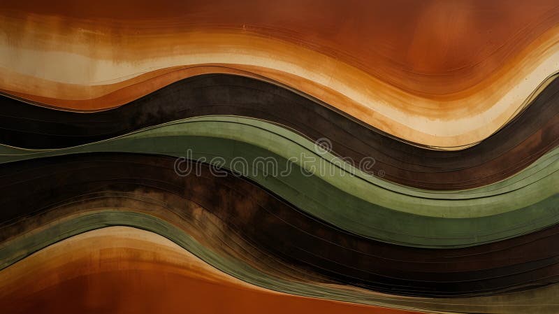 Earthy Tones of Burnt Orange, Deep Brown, and Olive Green with an ...