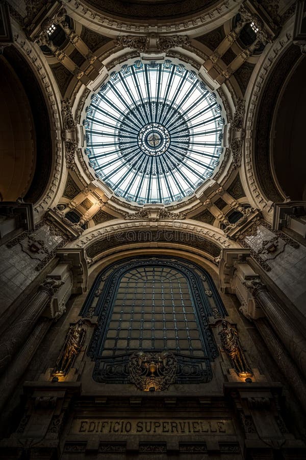 View of Edificio Supervielle Featuring a Stunning Glass Dome Ceiling ...