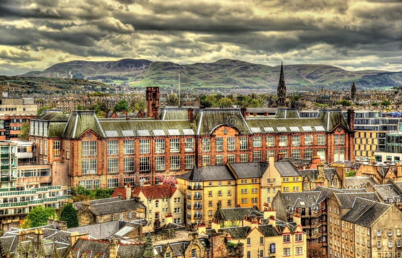 View of Edinburgh College of Art Stock Image - Image of britain ...
