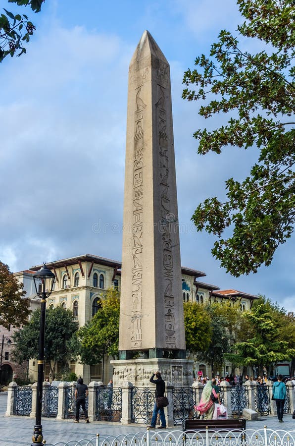 View on Egyptian Obelisk in Istanbul Editorial Stock Image - Image of ...