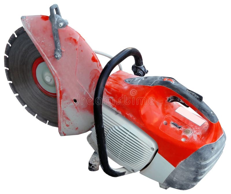 View of Electric Angle Grinder Isolated on White Stock Photo - Image of ...