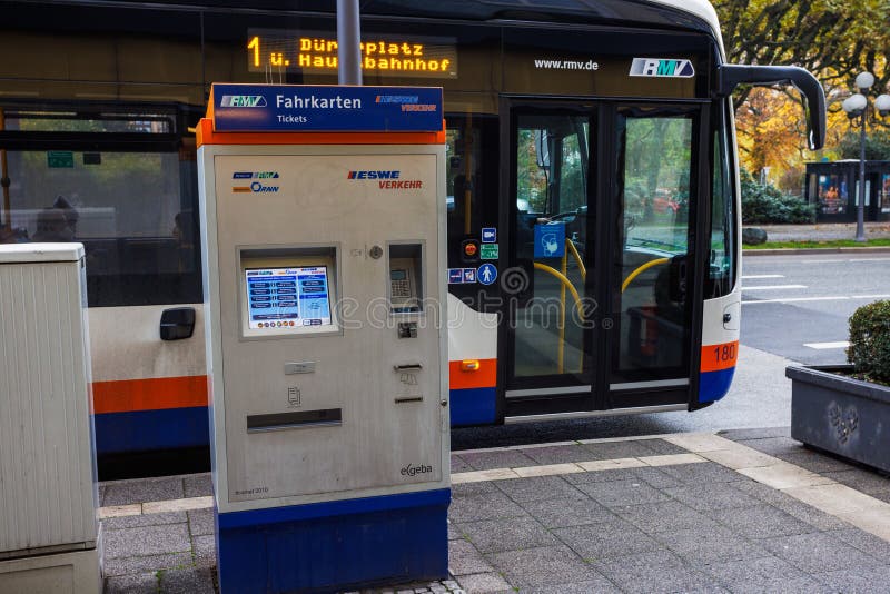 A Short Trip on Wiesbaden Transit System Editorial Stock Photo - Image ...