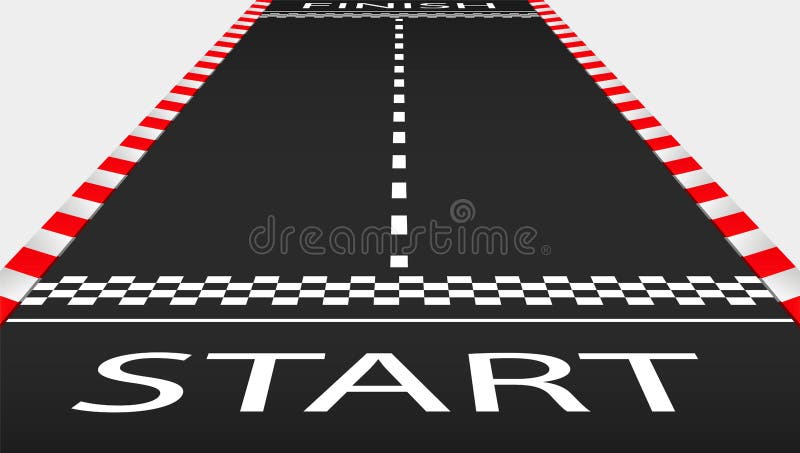 Race Track Road Clipart